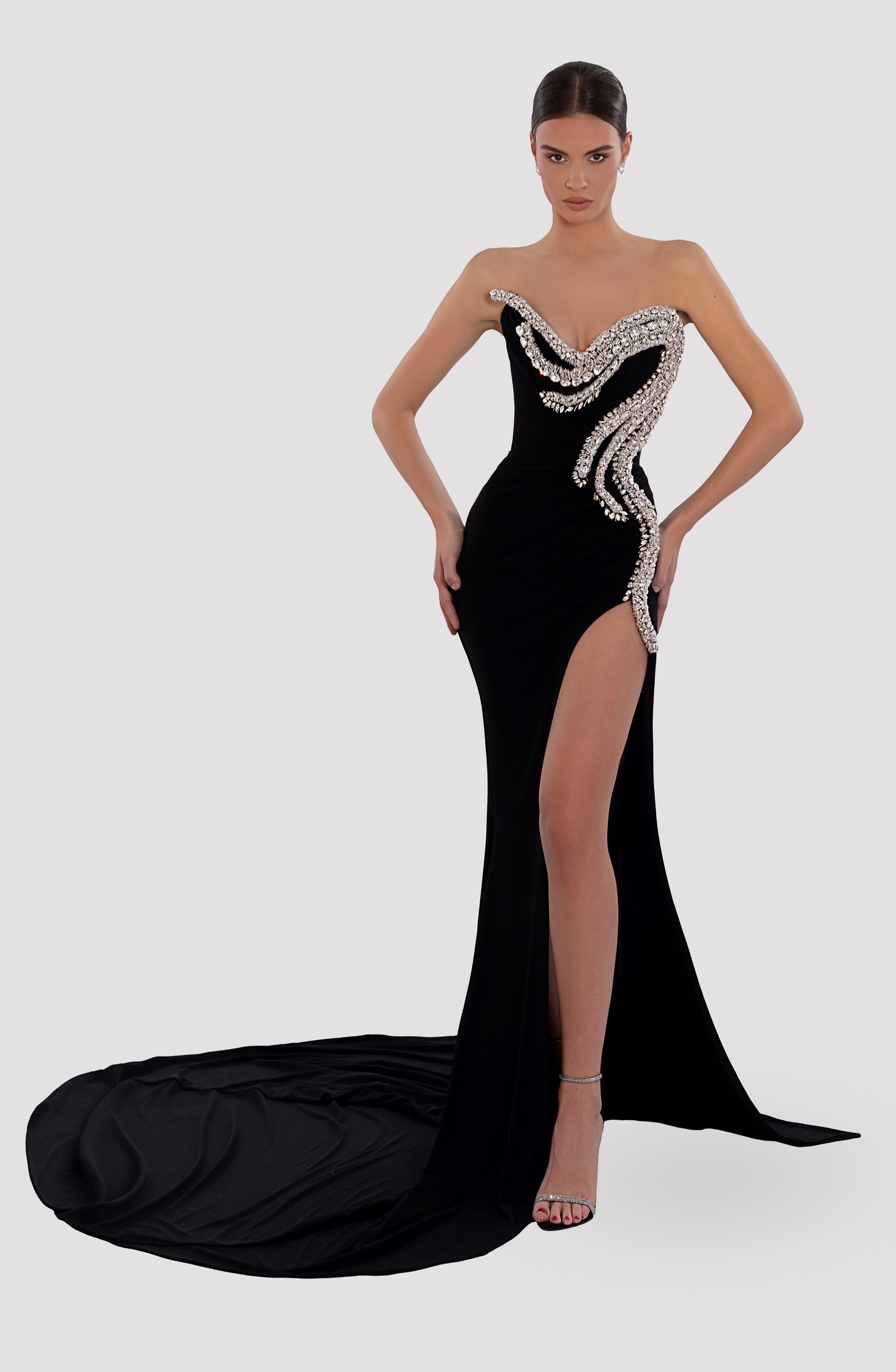 DIAMOND ENCRUSTED CORSET GOWN